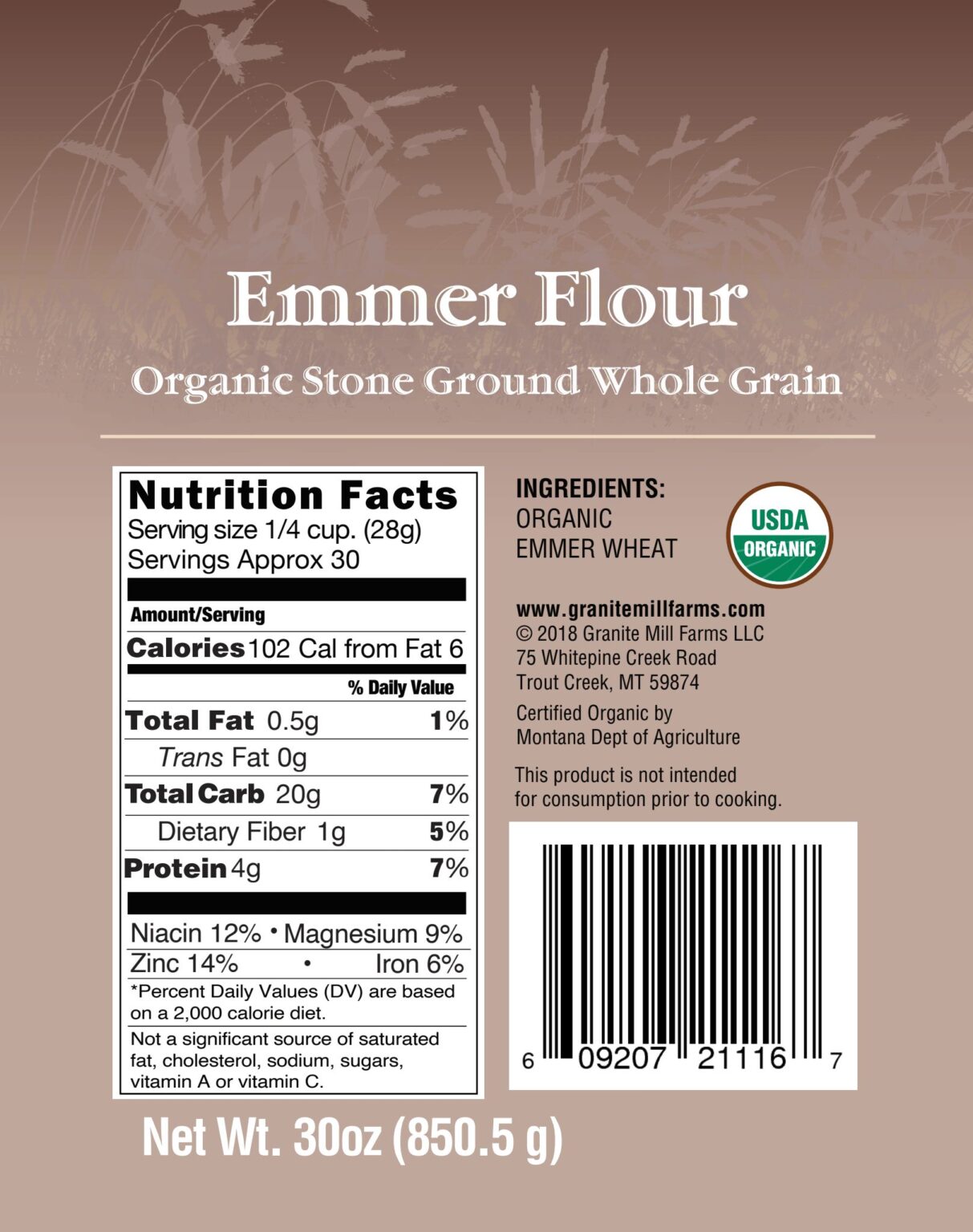 Emmer Flour | Granite Mill Farms